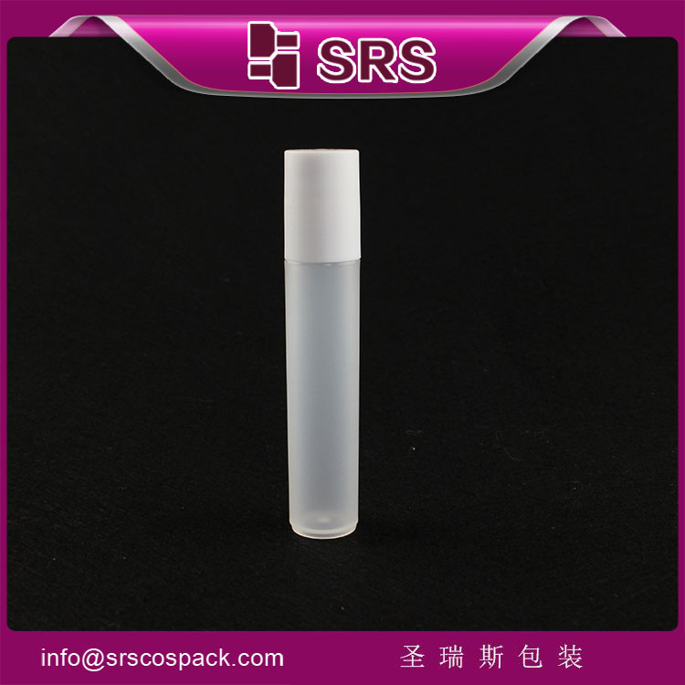 SRS packaging 12ml plastic roller ball bottle with metal ball and eco ...